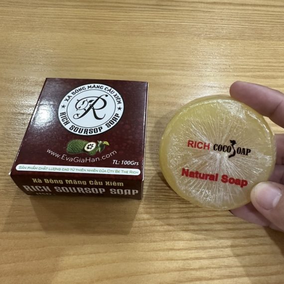 XÀ BÔNG MÃNG CẦU XIÊM – SOURSOP SOAP – XÀ PHÒNG & SON MÔI THIÊN NHIÊN