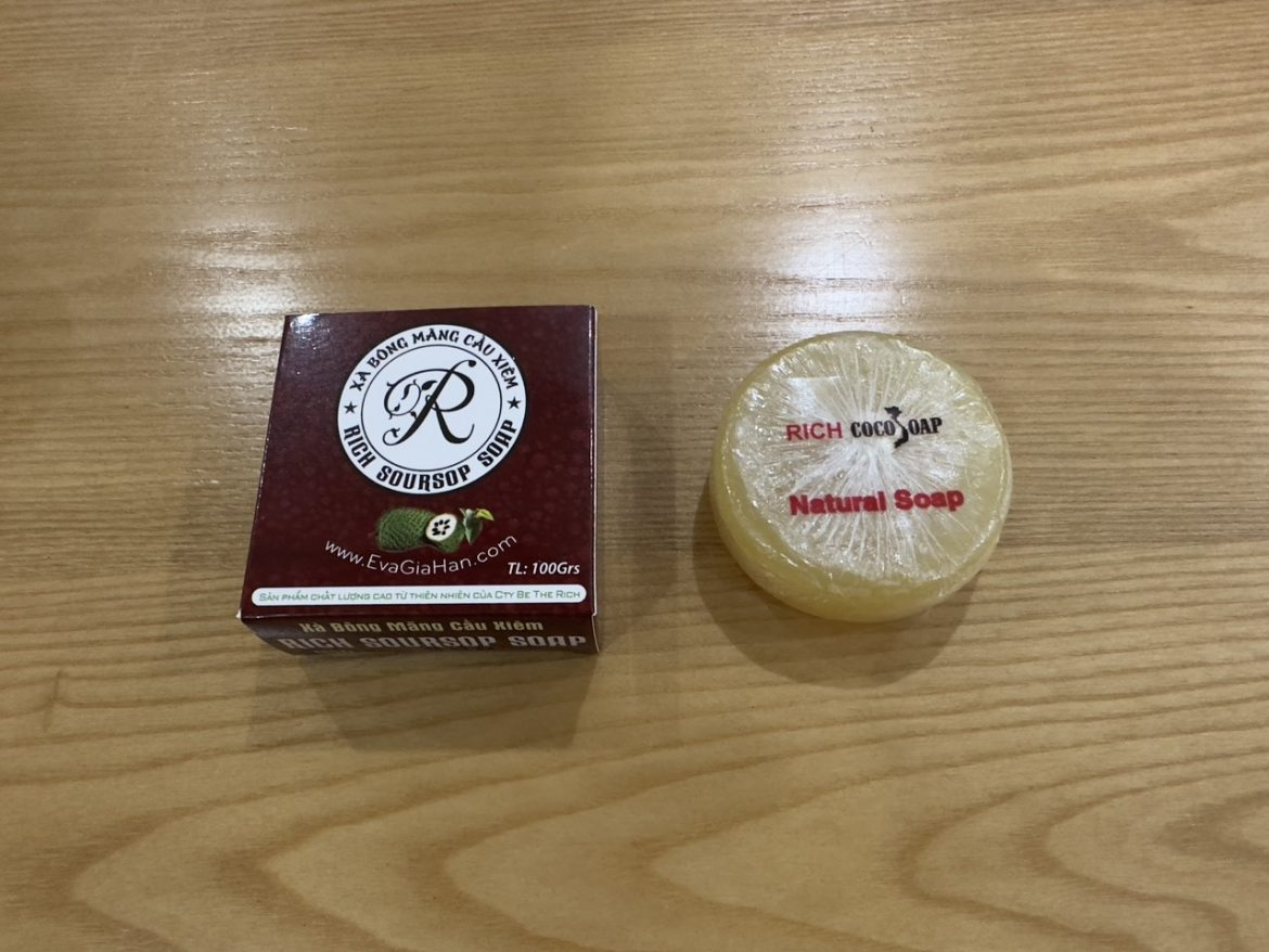 XÀ BÔNG MÃNG CẦU XIÊM – SOURSOP SOAP – XÀ PHÒNG & SON MÔI THIÊN NHIÊN