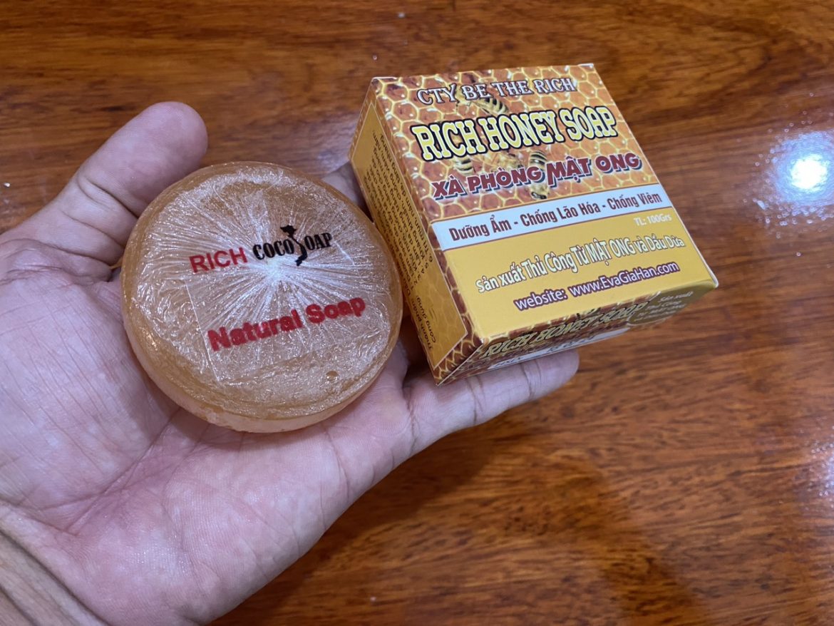XÀ PHÒNG MẬT ONG – HONEY SOAP – XÀ PHÒNG & SON MÔI THIÊN NHIÊN